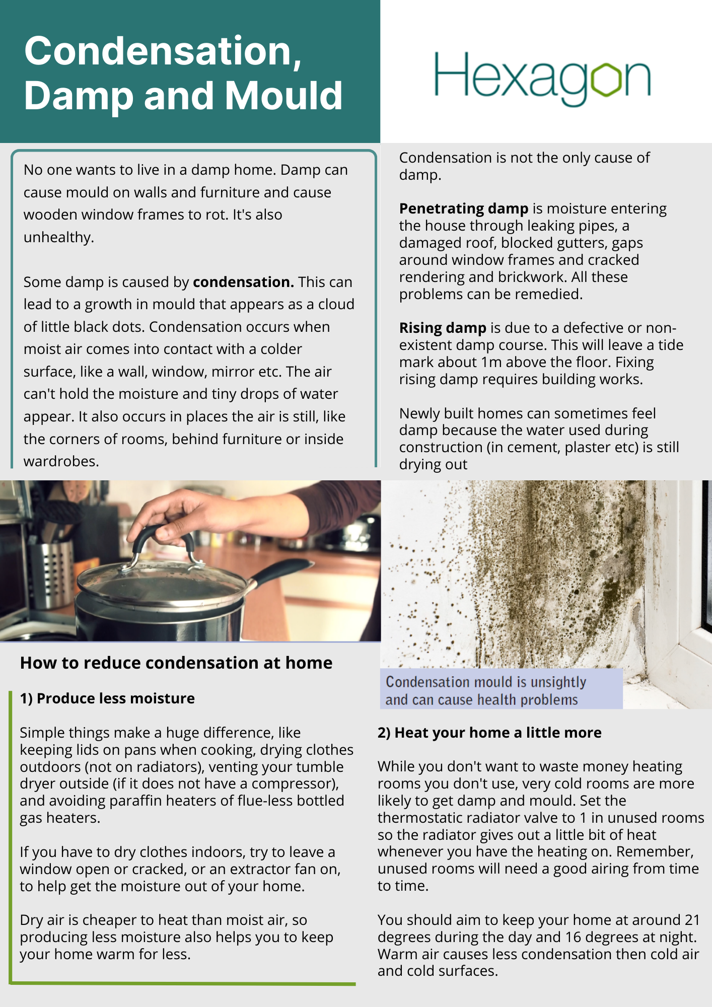 Condensation, Damp, and Mould - Hexagon Housing Association